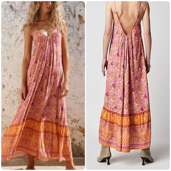 Spell | Dresses | Spell The Gypsy Village Strappy Maxi Dress Floral ...